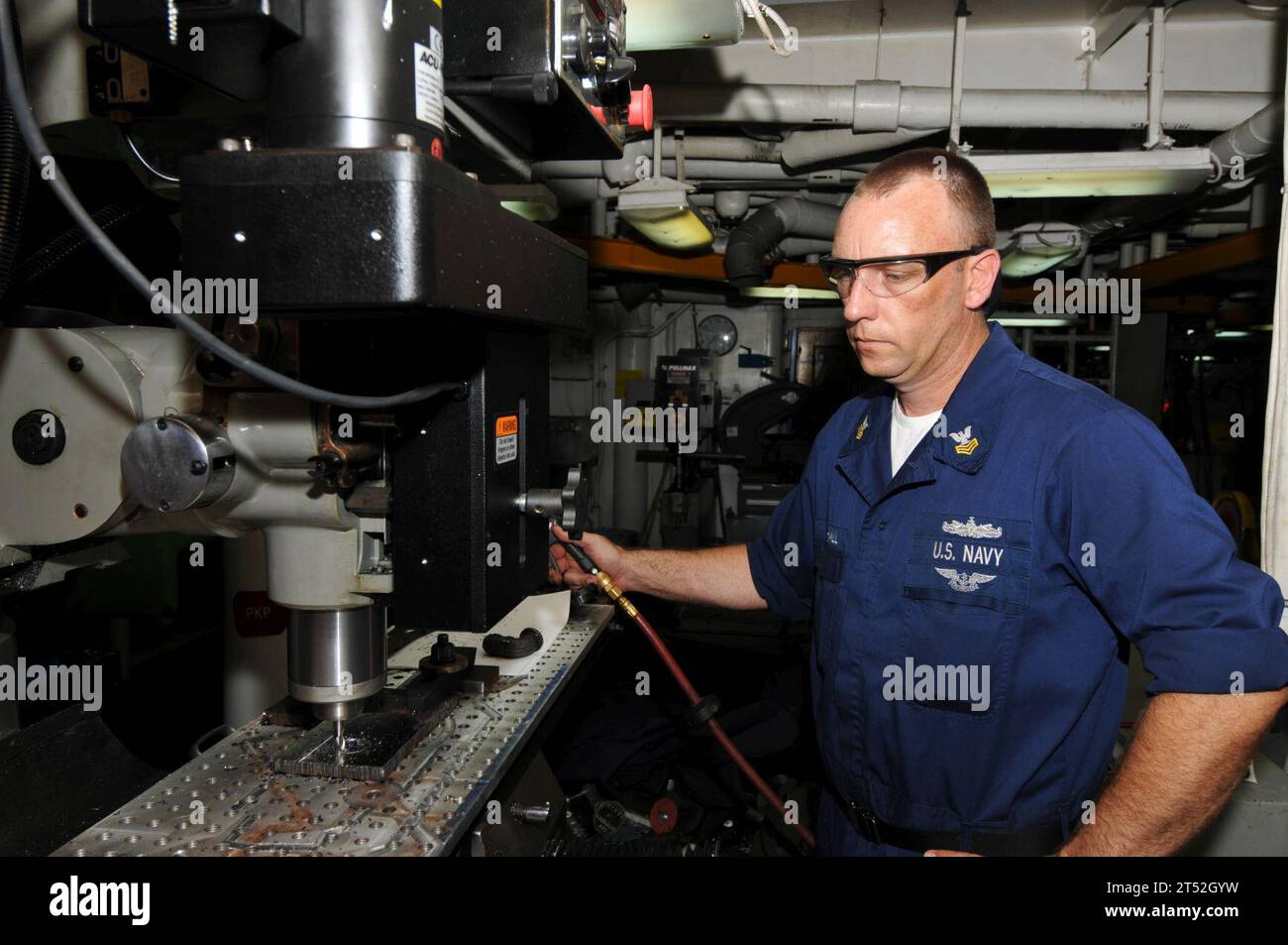 aircraft, computer numerical control lathe, machine shop, Sailor, U.S ...