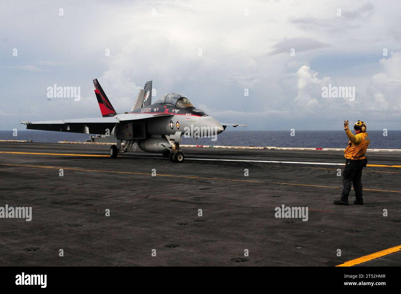 aircraft, F/A-18F Super Hornet, flight deck, Flight Operations, Pacific Ocean, USS Ronald Reagan ...