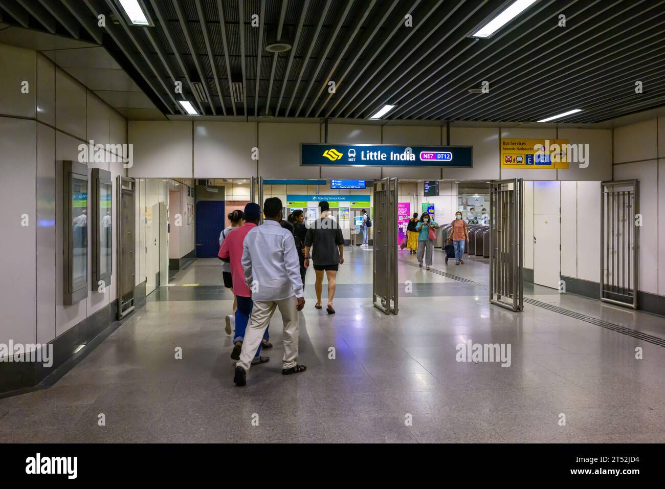 Inside Little India MRT station, Singapore Stock Photo - Alamy