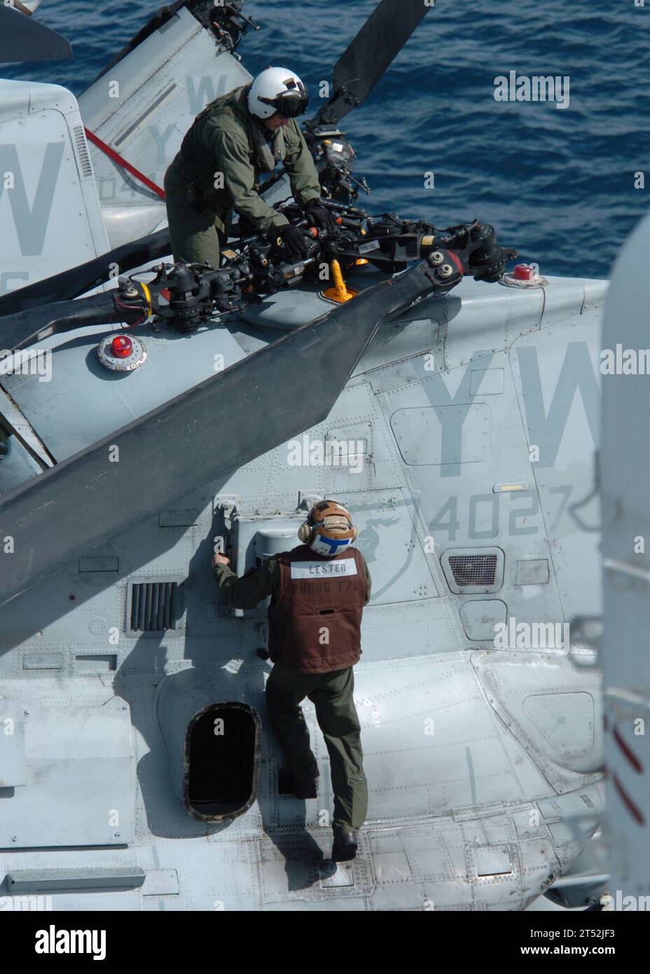 1002237948R-003 PACIFIC OCEAN (Feb. 23, 2010) A Marine Corps pilot and ...