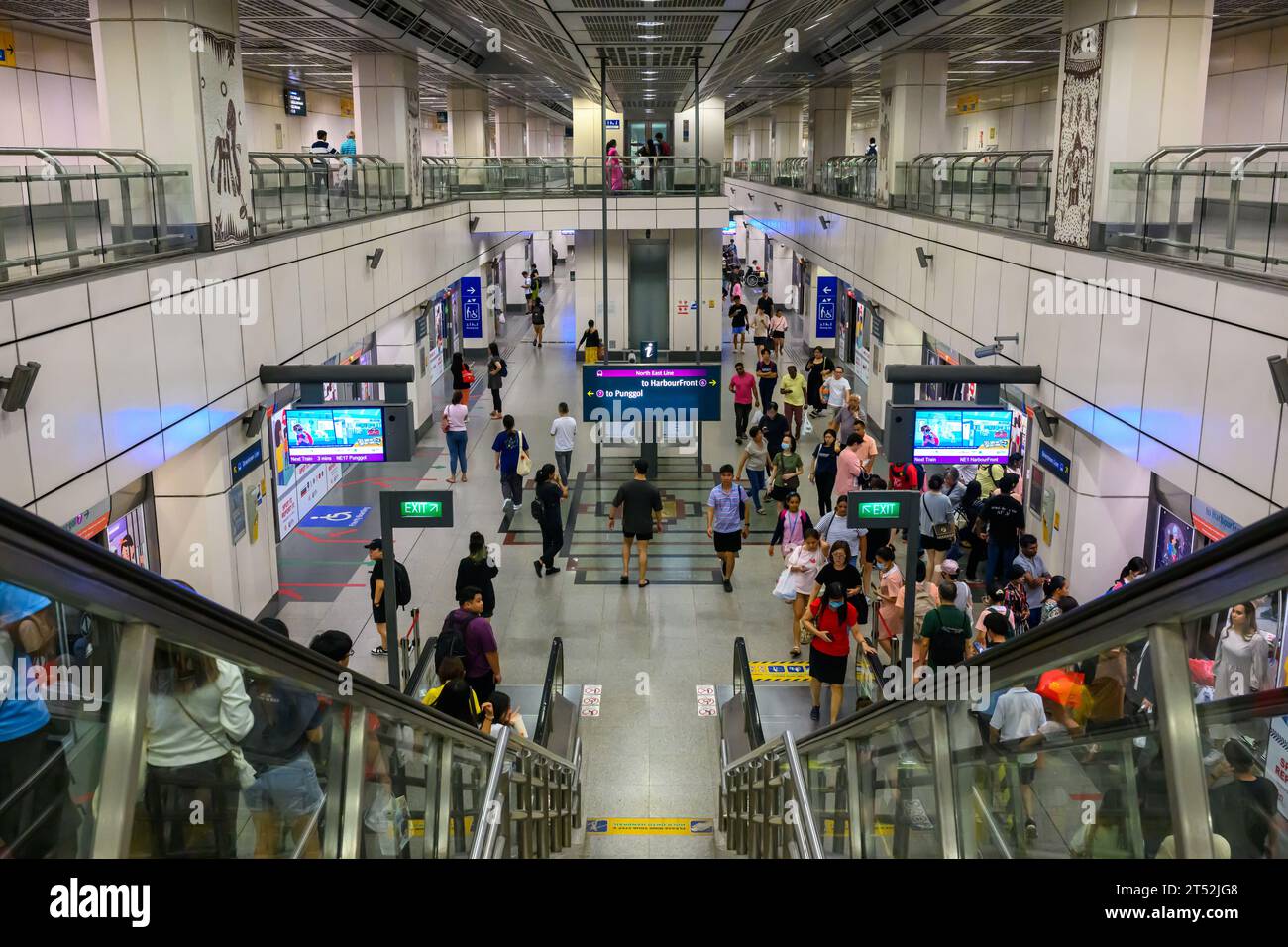 Inside Little India MRT station, Singapore Stock Photo - Alamy
