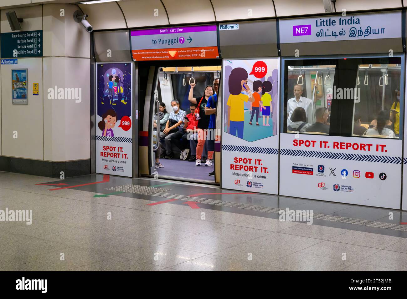 Inside Little India MRT station, Singapore Stock Photo - Alamy