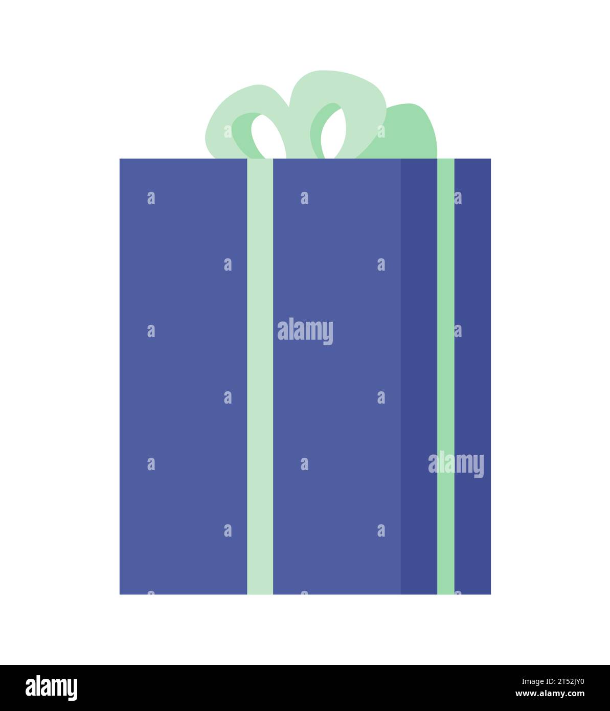 Merry Christmas present box 2D cartoon object Stock Vector Image & Art ...