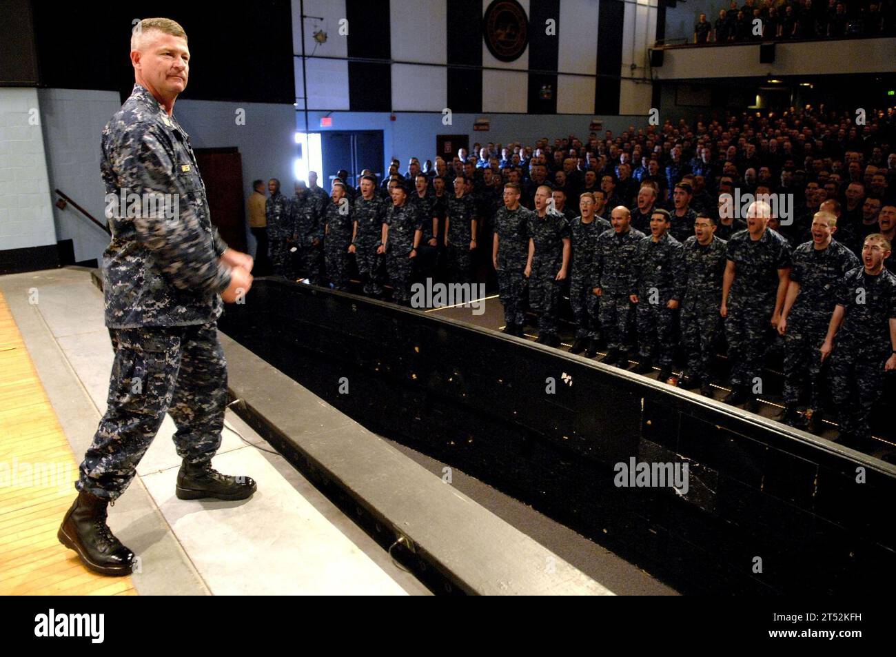 all-hands call, Conn., groton, MCPON, Naval Submarine Base New London ...