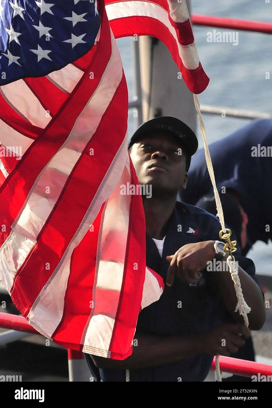 American flag, Amphibious Landing Exercise 2009, navy, people, PHIBLEX ...