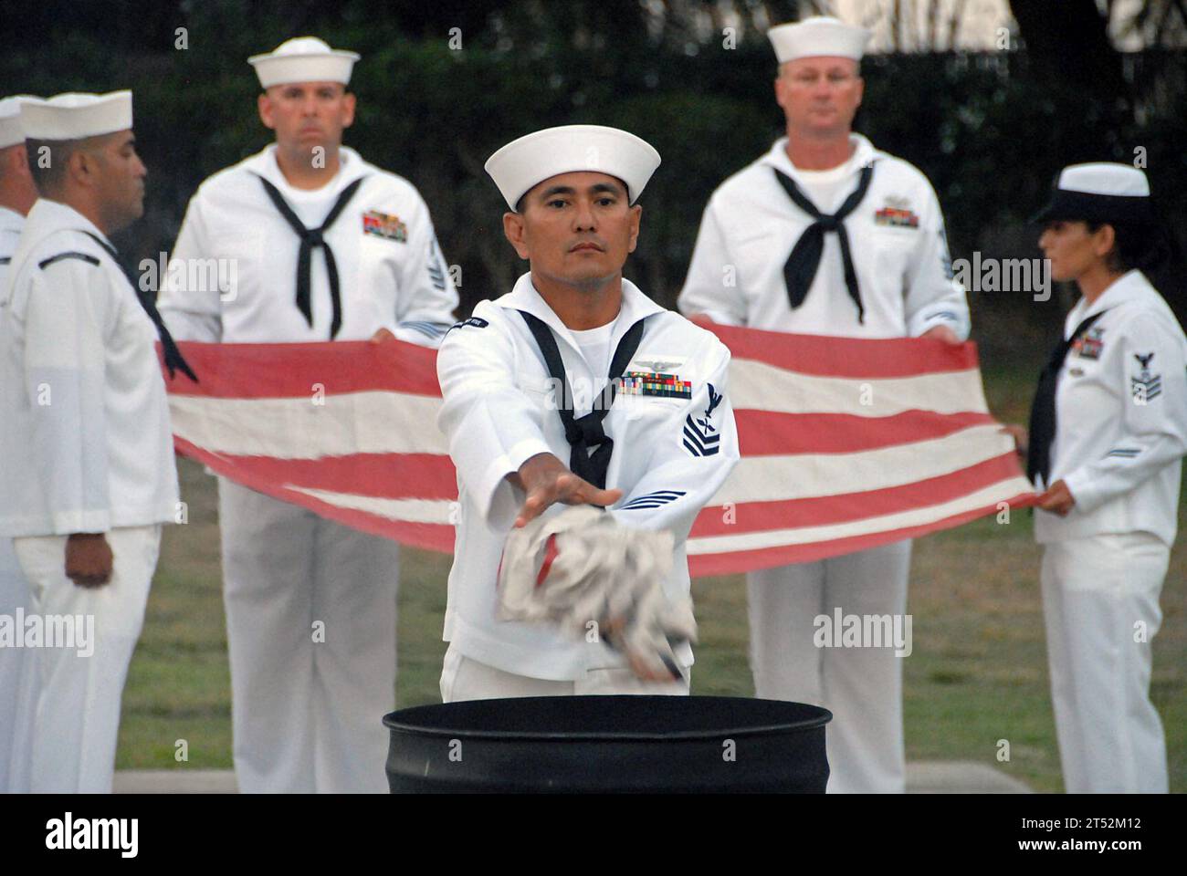 American flag, Calif., Coronado, Flag Retirement Ceremony, NAB Coronado ...