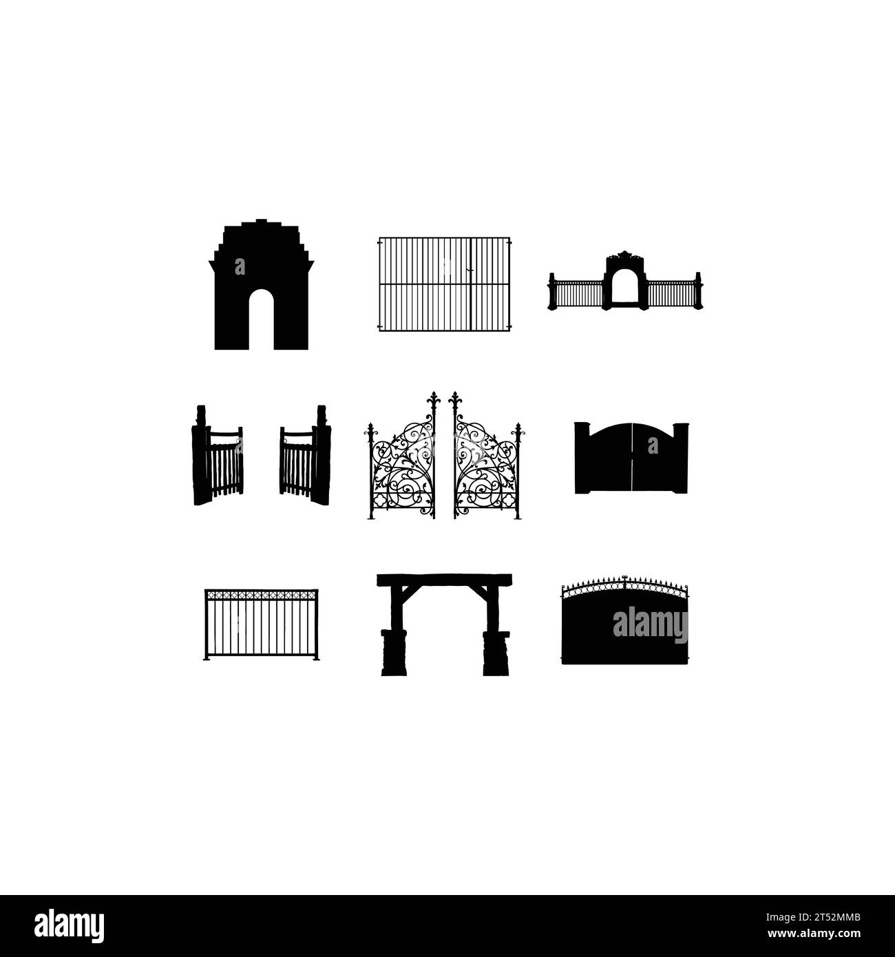 Villa gate Cut Out Stock Images & Pictures - Alamy