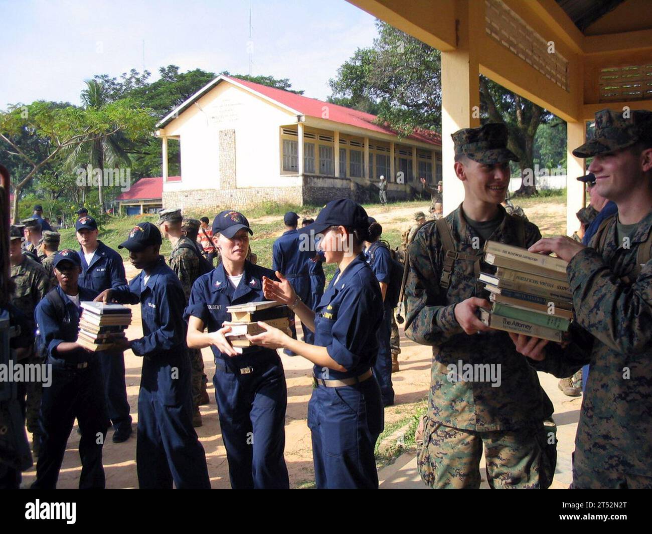 amphibious assault ship USS Essex (LHD 2), Hen Sen Krong Primary School ...