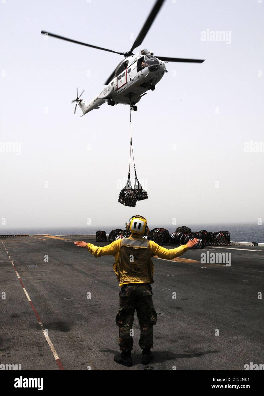 amphibious assault ship, ARG, helicopter, MSO, SA-330J Puma, Sailors ...