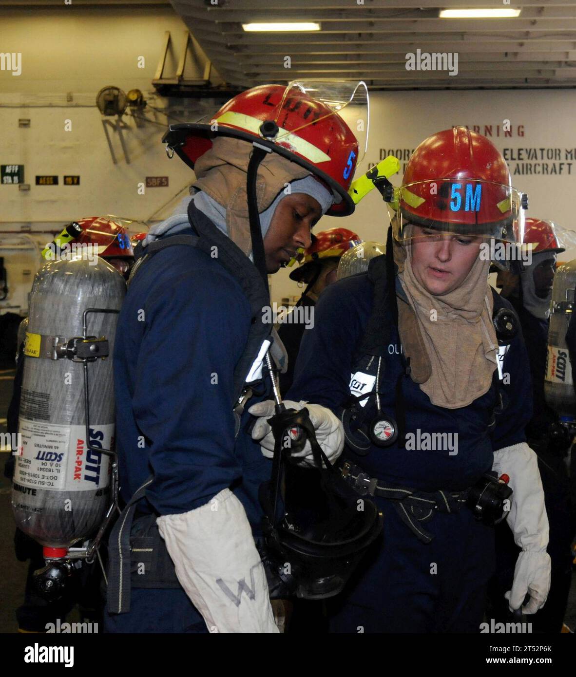 amphibious assault ship, Fire team, Sailors, USS Wasp (LHD 1 Stock ...