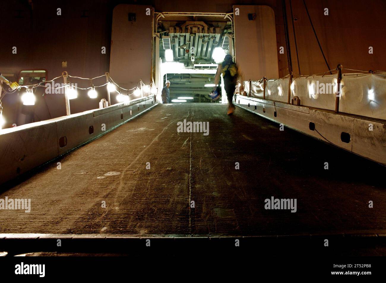 amphibious assault ship, fog, pier, Sailor, U.S. Navy, USS Bonhomme ...