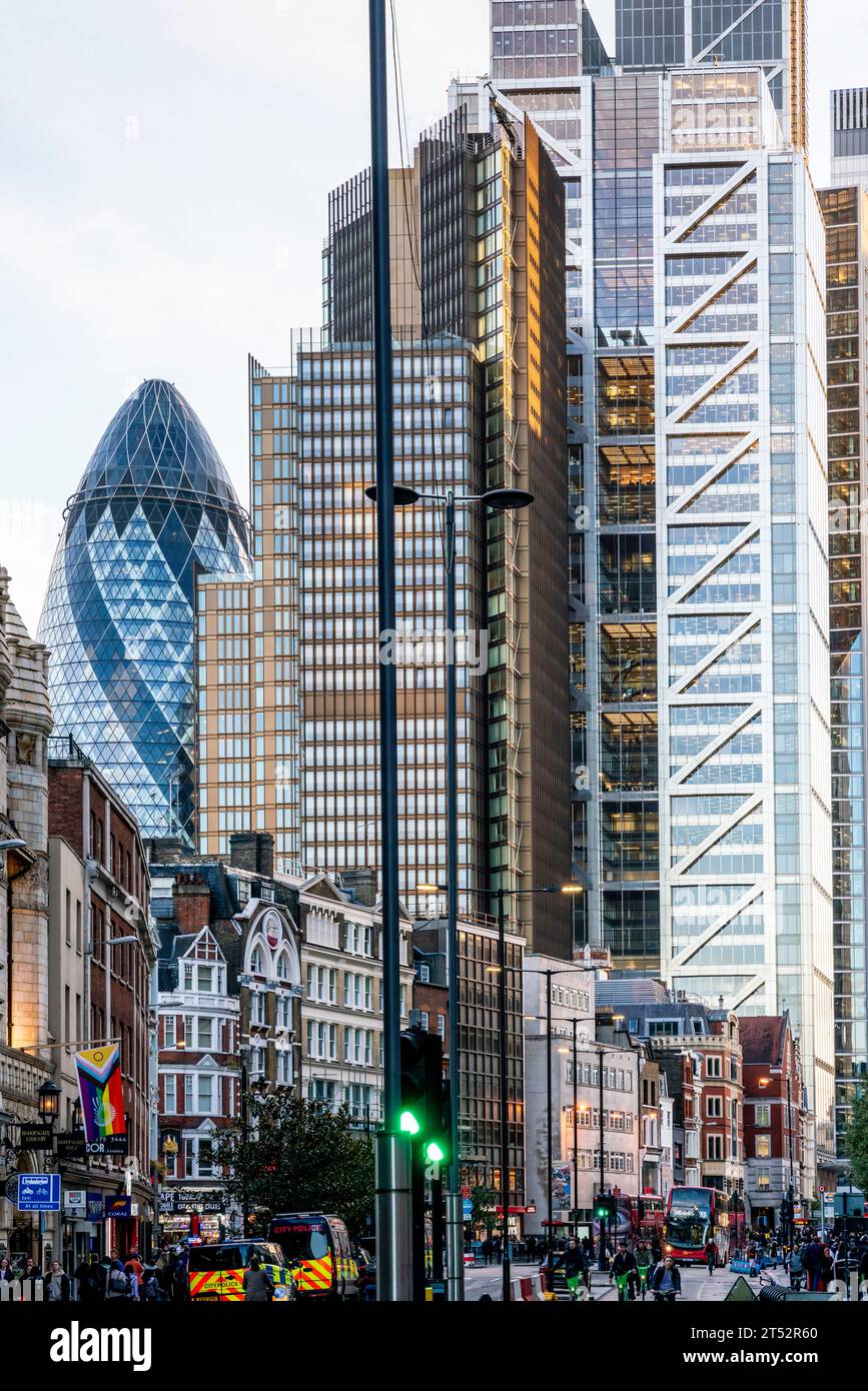 Modern Buildings In The City of London Financial District, London, UK ...