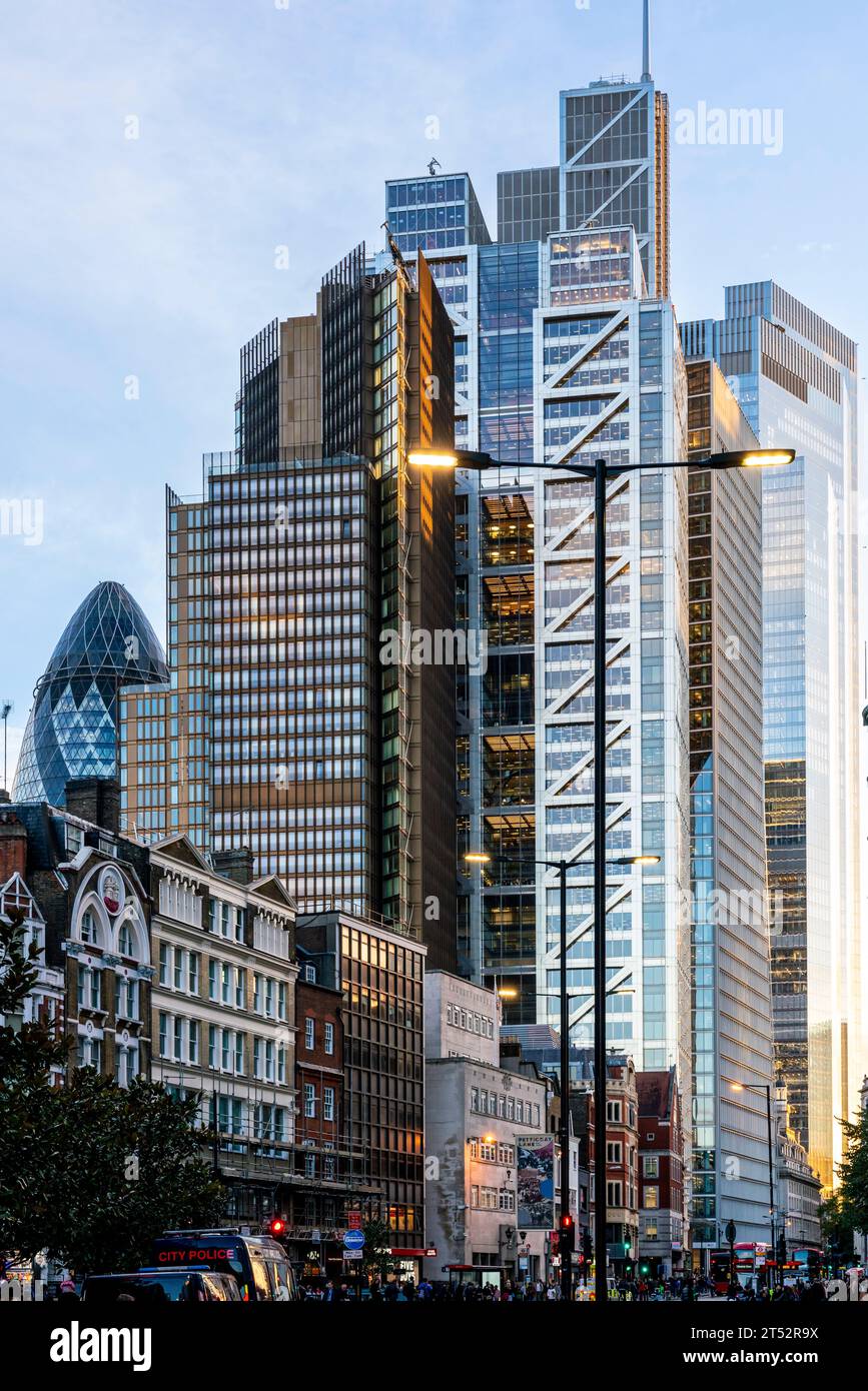 Modern Buildings In The City of London Financial District, London, UK ...
