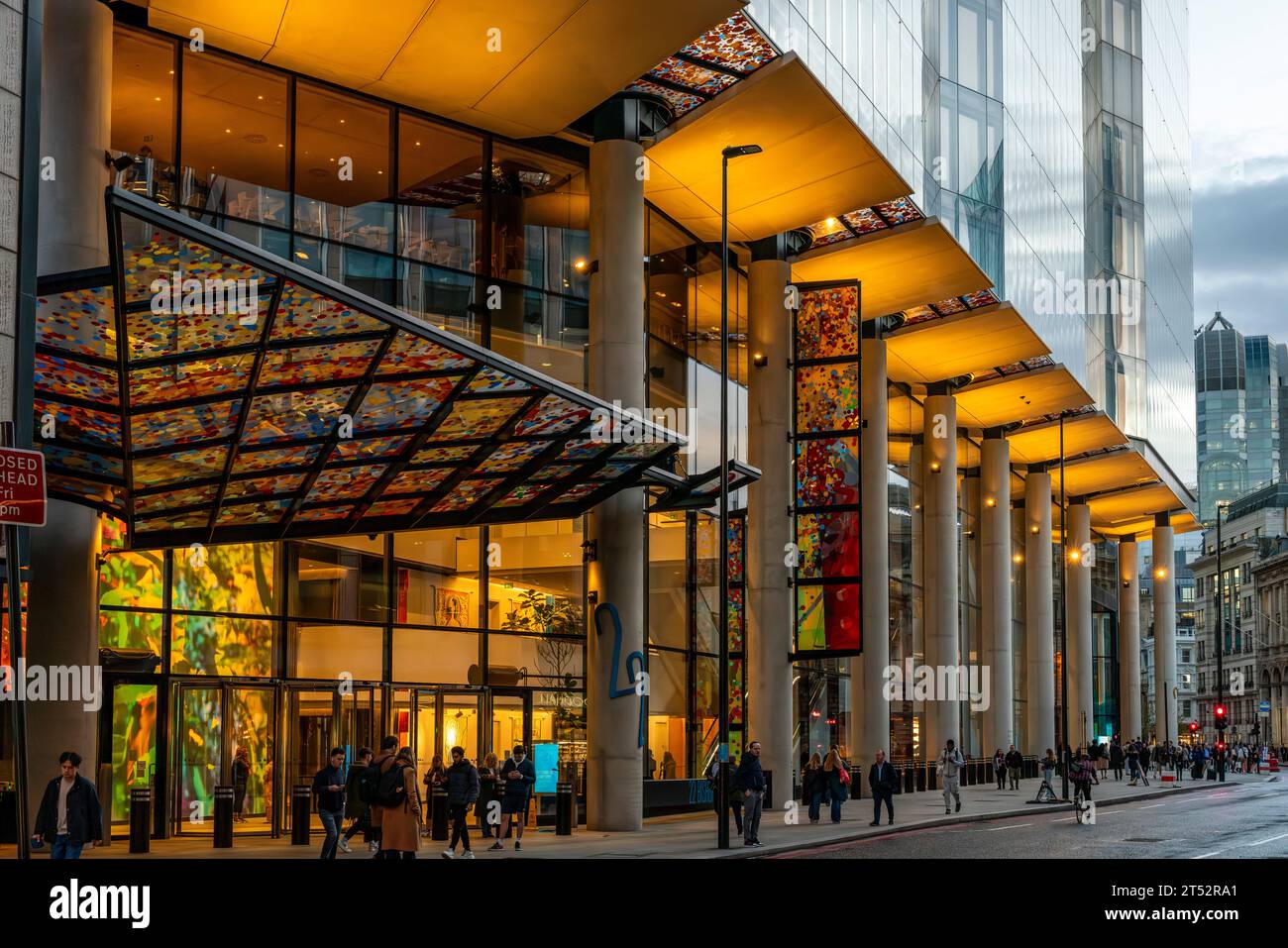 An Early Evening Image Of The Entrance of The 22 Bishopsgate Building ...