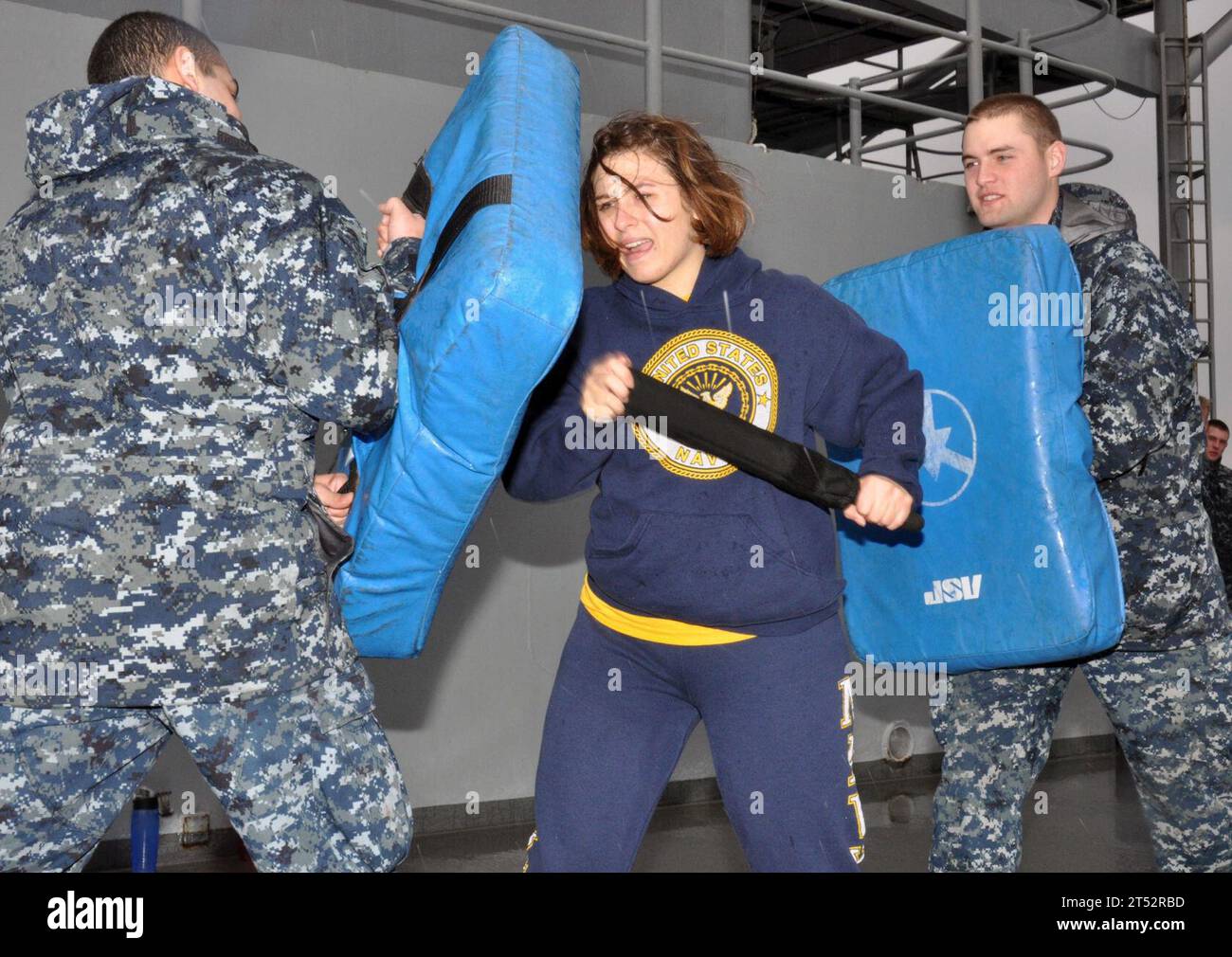 amphibious command ship, Sailors, security, training, U.S. Navy, USS ...