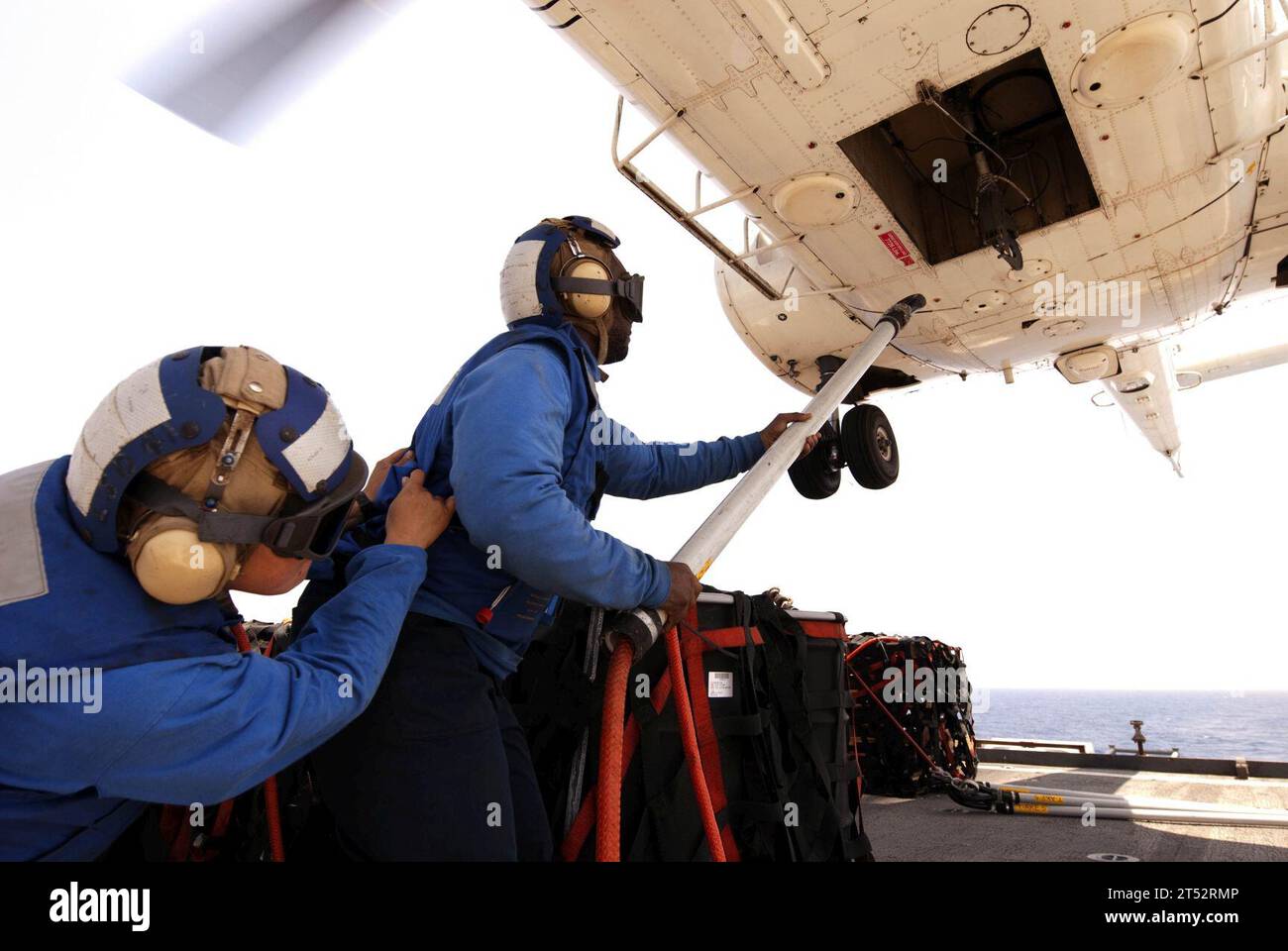 amphibious dock landing ship, cargo net pole, helicopter, navy, SA-330J ...
