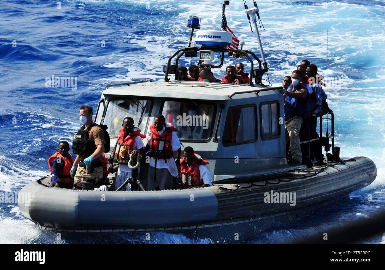 1009297948R-417 GULF OF ADEN (Sept. 29, 2010) Rescued persons are ...