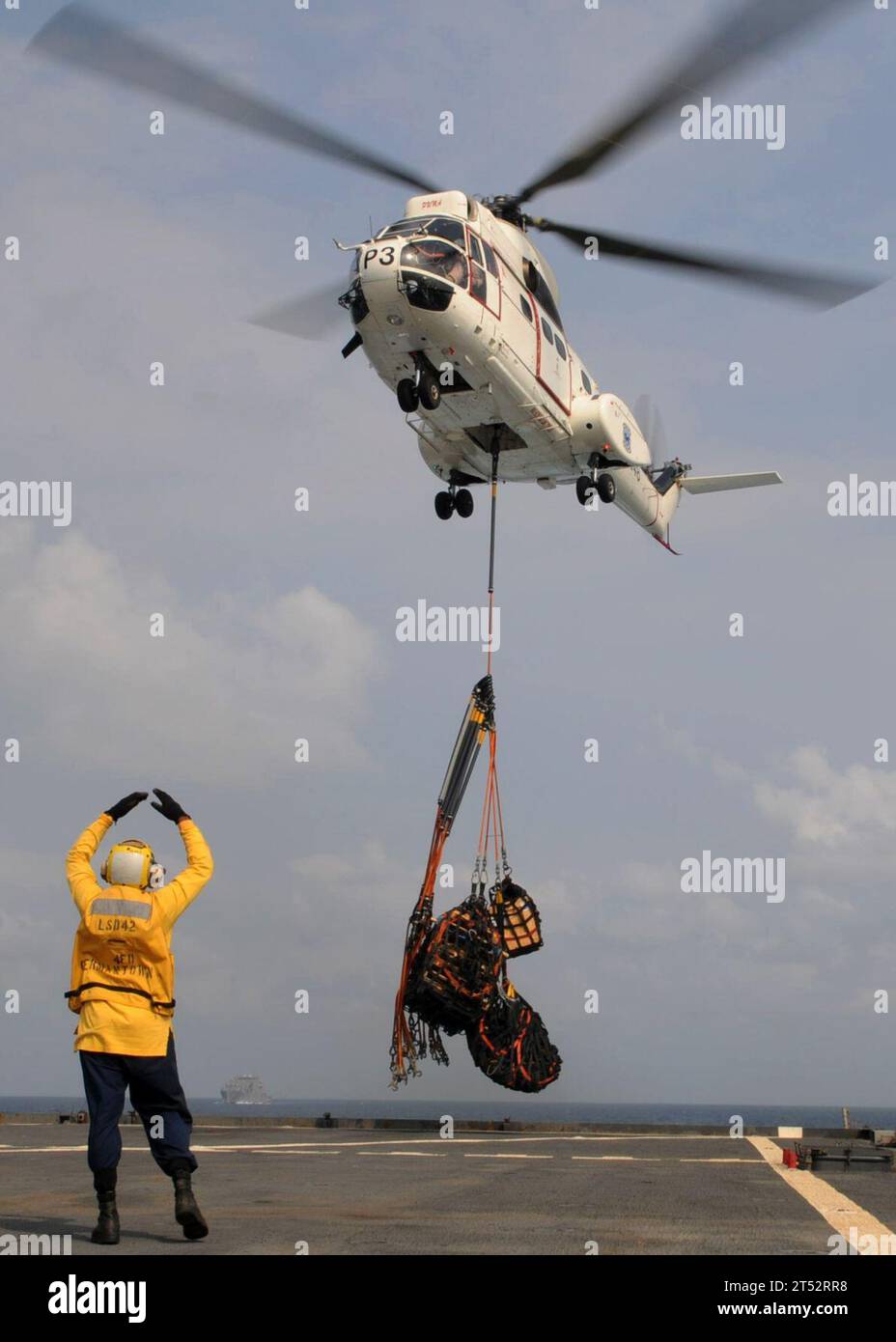 amphibious dock landing ship, dry cargo and ammunition ship, helicopter ...