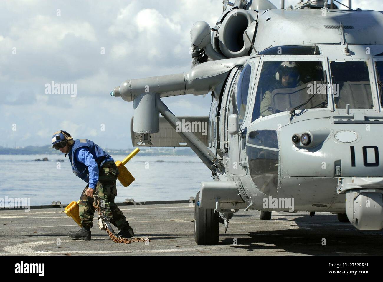 amphibious dock landing ship, CHAIN, chock, Flight Operations ...