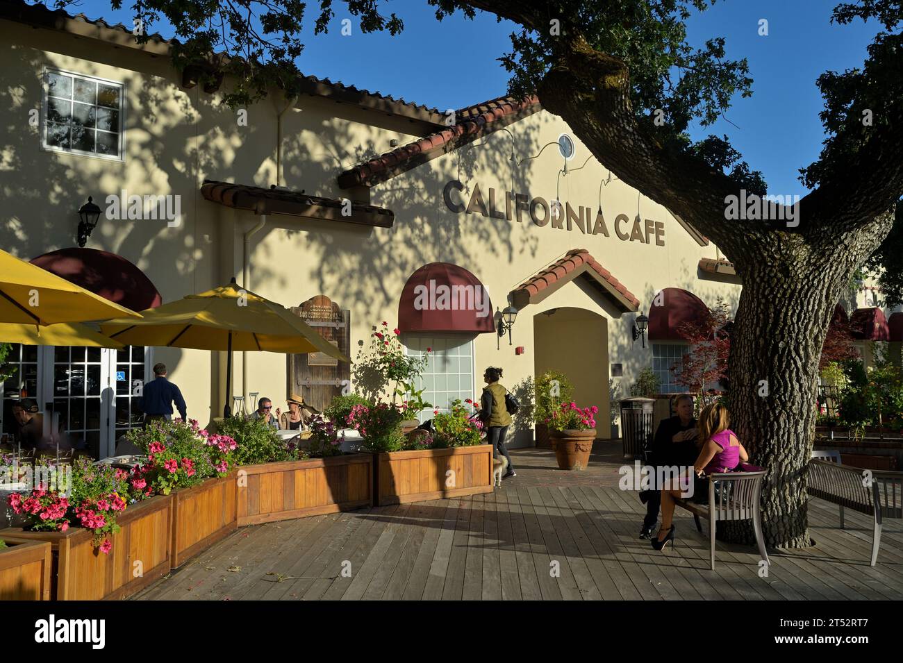 The California Cafe in upscale Los Gatos downtown, Silicon Valley CA ...