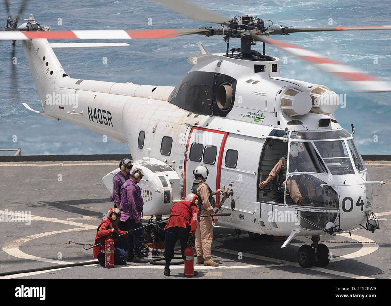 Cargo ship helicopter landing aboard hi-res stock photography and ...