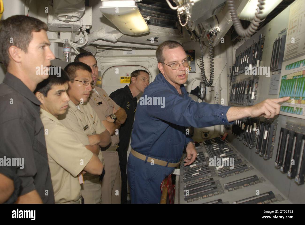 amphibious dock landing ship., LNO's Tour of Ship, naval officers from ...