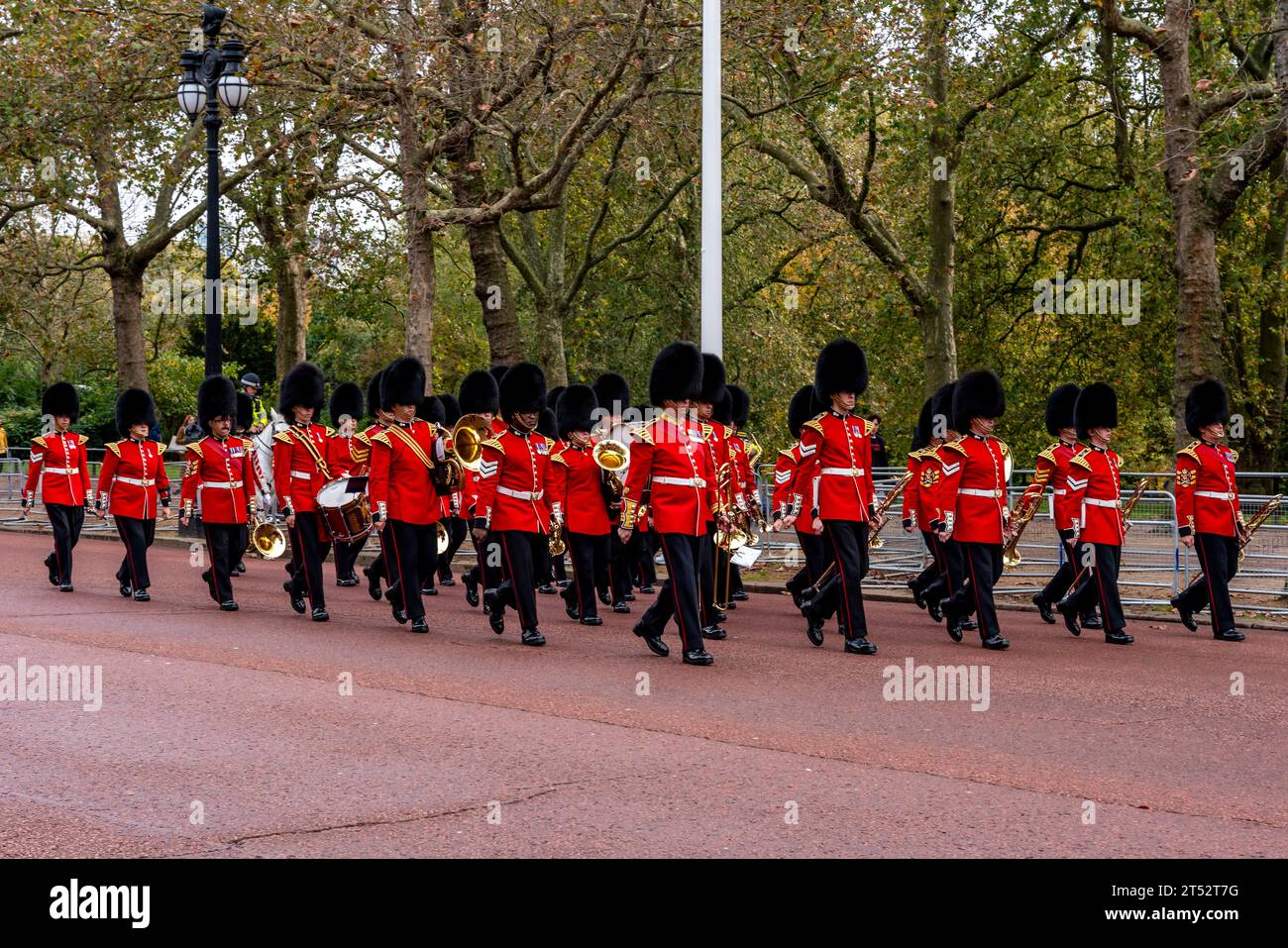 The Grenadier Guards Band March Down The Mall For The Changing of The ...