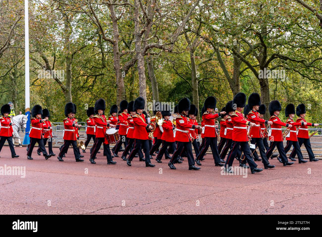 The Grenadier Guards Band March Down The Mall For The Changing of The ...