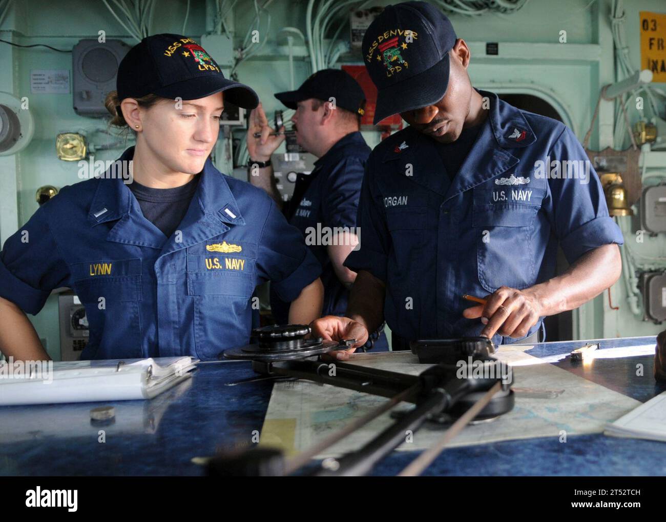 amphibious transport dock ship, chart, during Cobra Gold 2011 ...