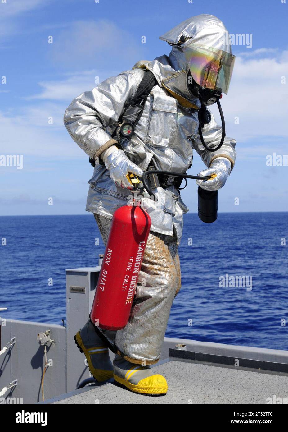 amphibious transport dock ship, crash and salvage drill, Sailors, SAR ...