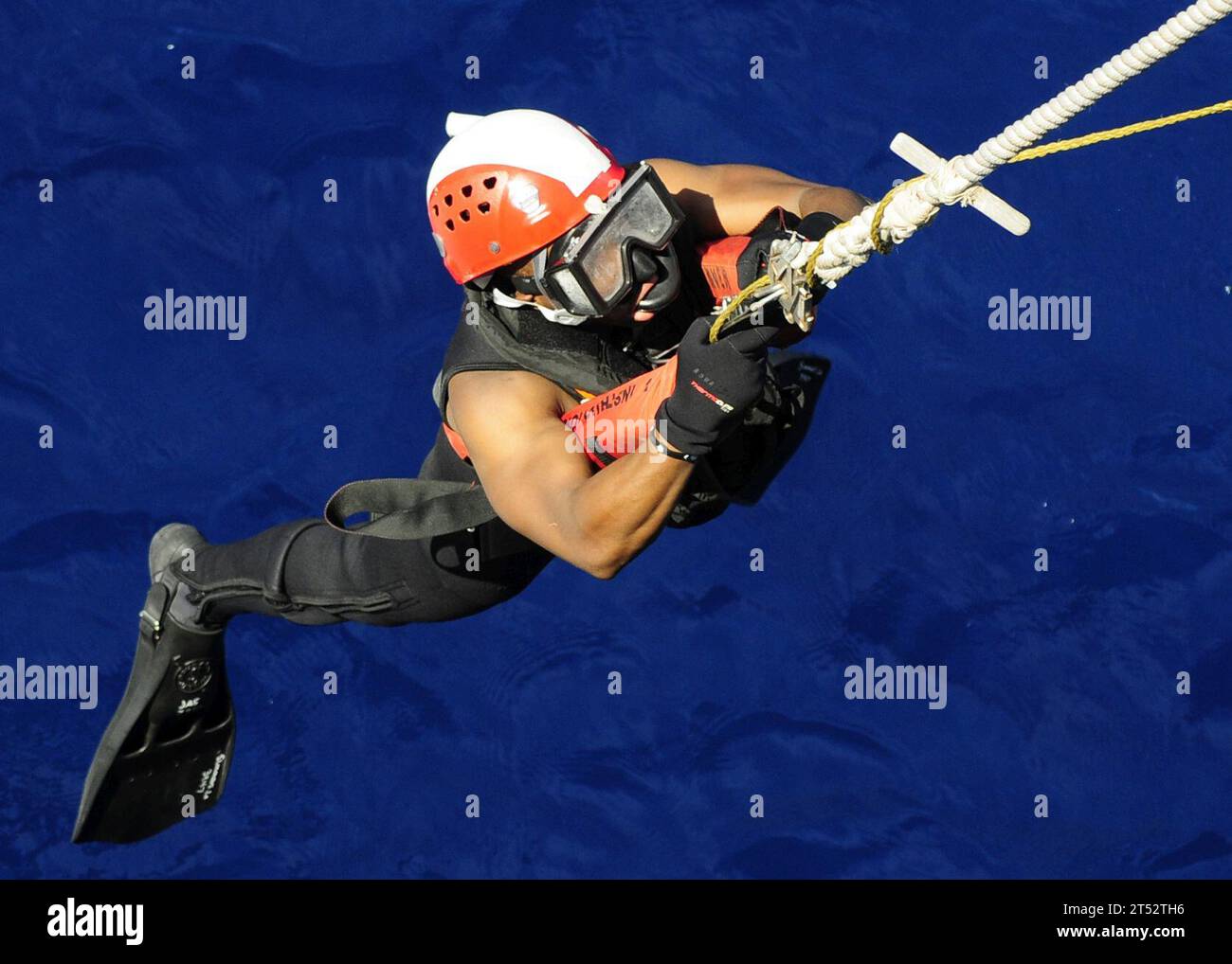 amphibious transport dock ship, Man Overboard drill, Sailors, SAR, U.S ...