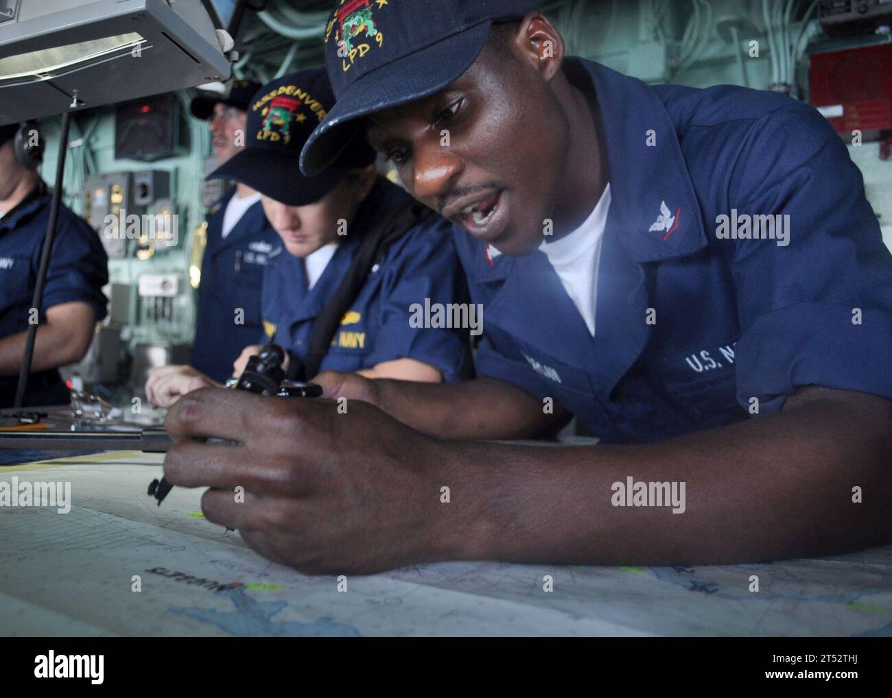 amphibious transport dock ship, LPD 9, Sailor, U.S. Navy, USS Denver ...