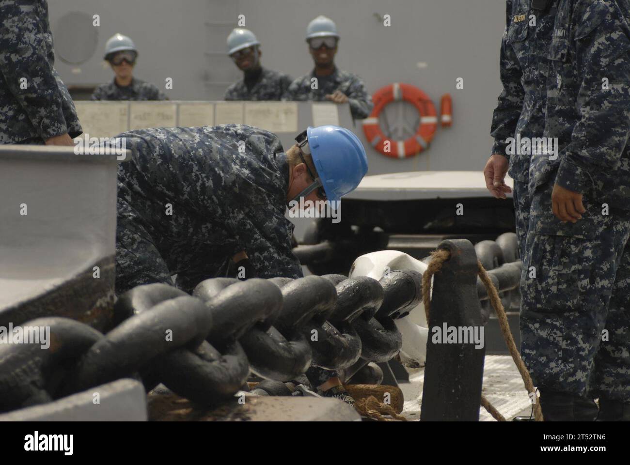 1004263358S-014 MANAMA, Bahrain (April 27, 2010) Sailors aboard the ...