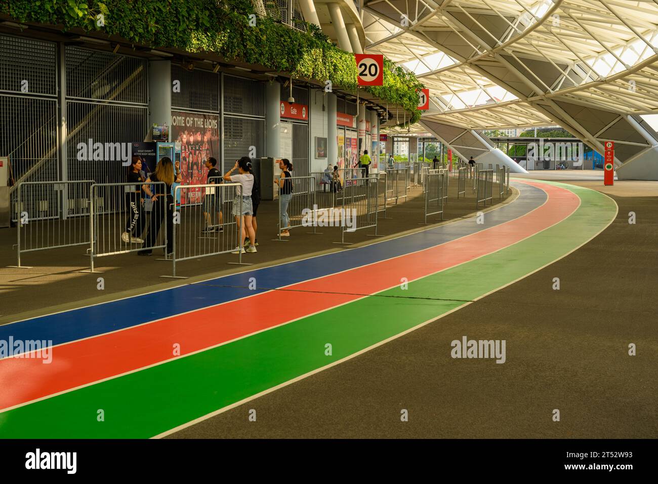 The Exercise Track surrounding the National Stadium, Singapore Stock ...