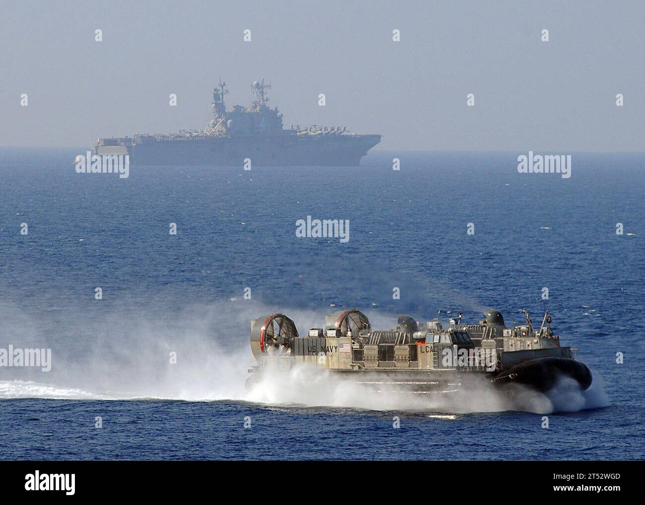 1004011082Z-029 DJIBOUTI (April 1, 2010) Landing Craft Air Cushion (LCAC) 67, assigned to ...