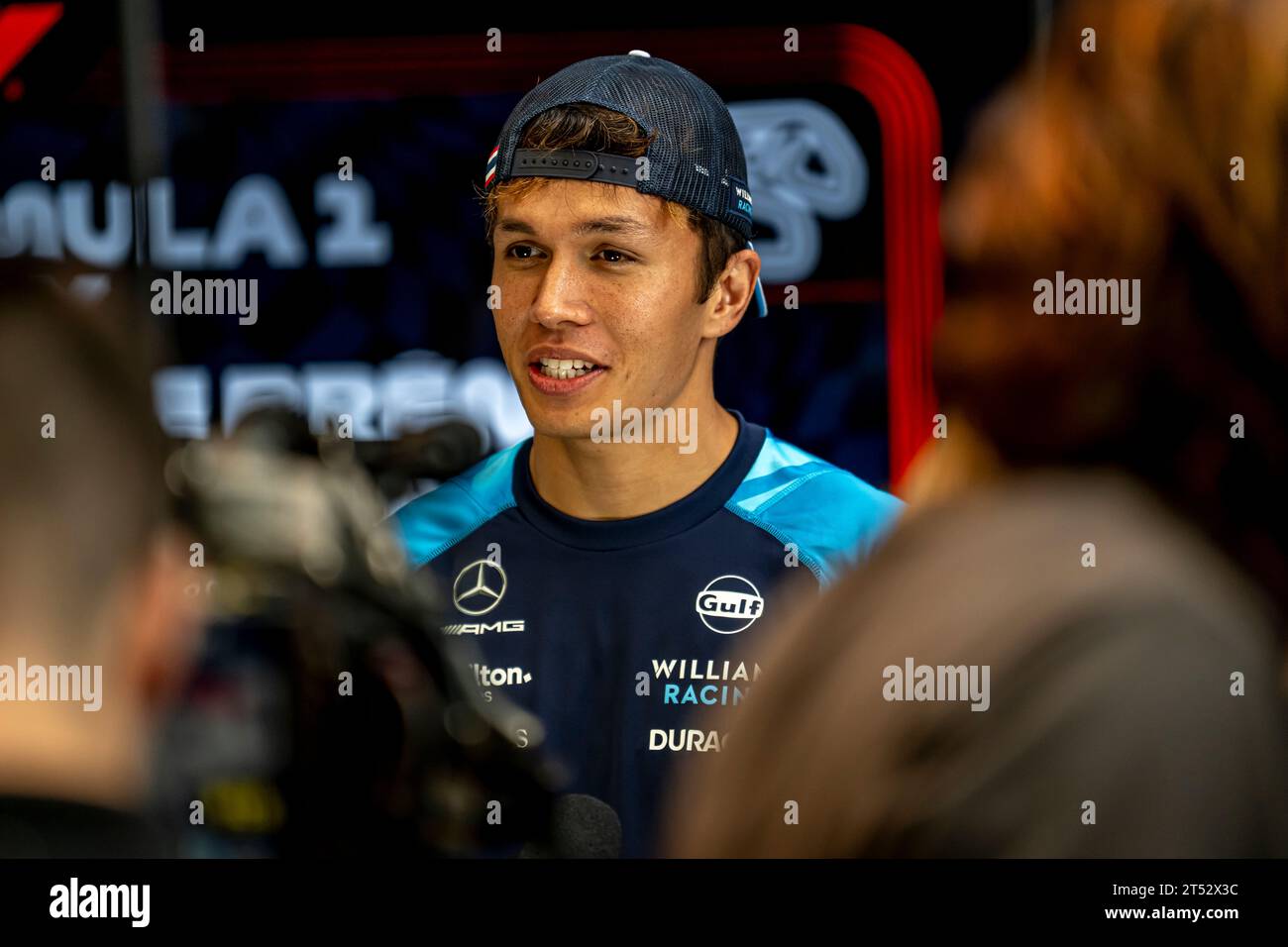 São Paulo, Brazil, November 02, Alex Albon, from Thailand competes for ...