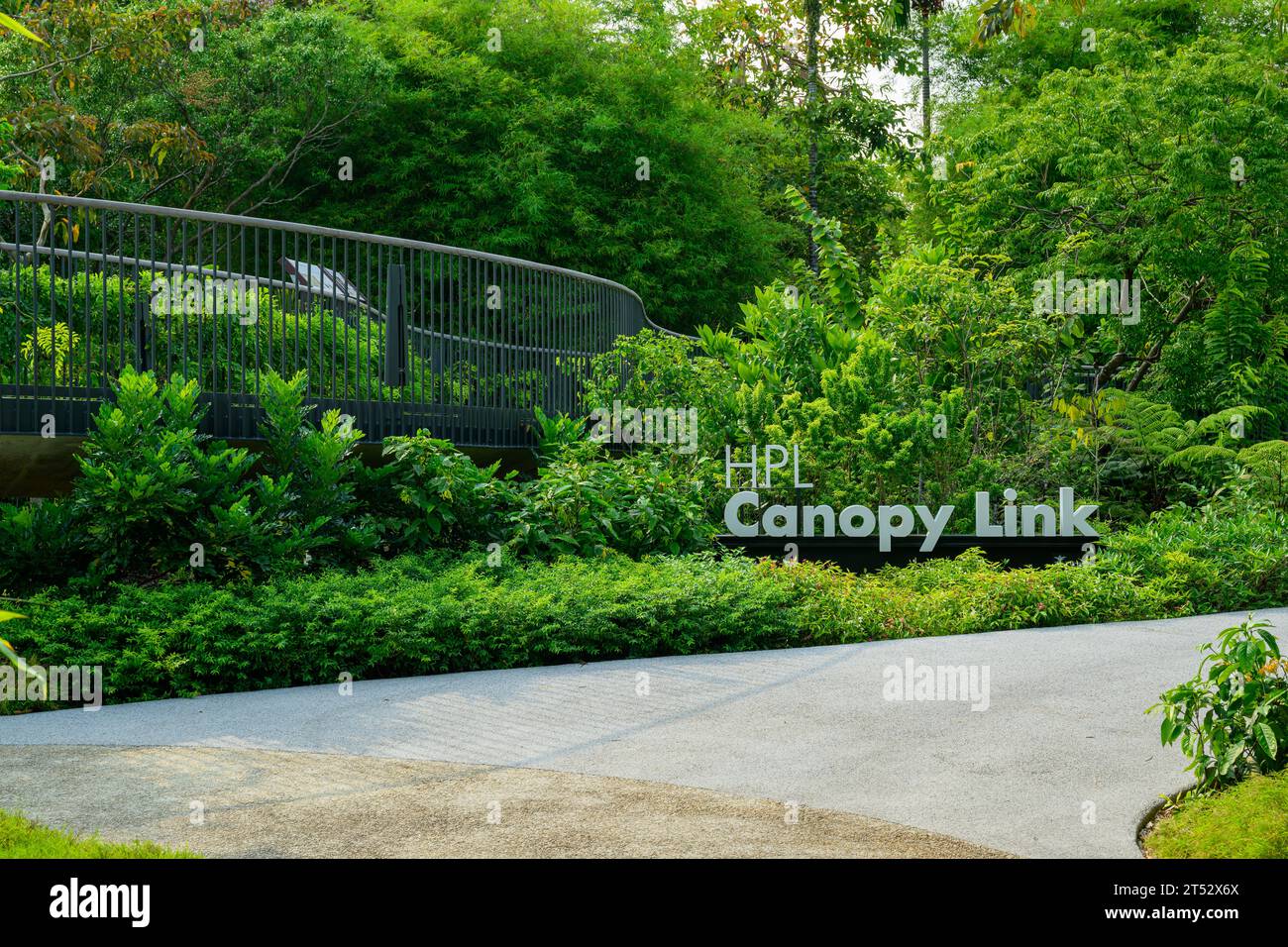 The HPL Canopy Link at Singapore Botanic Gardens Stock Photo - Alamy