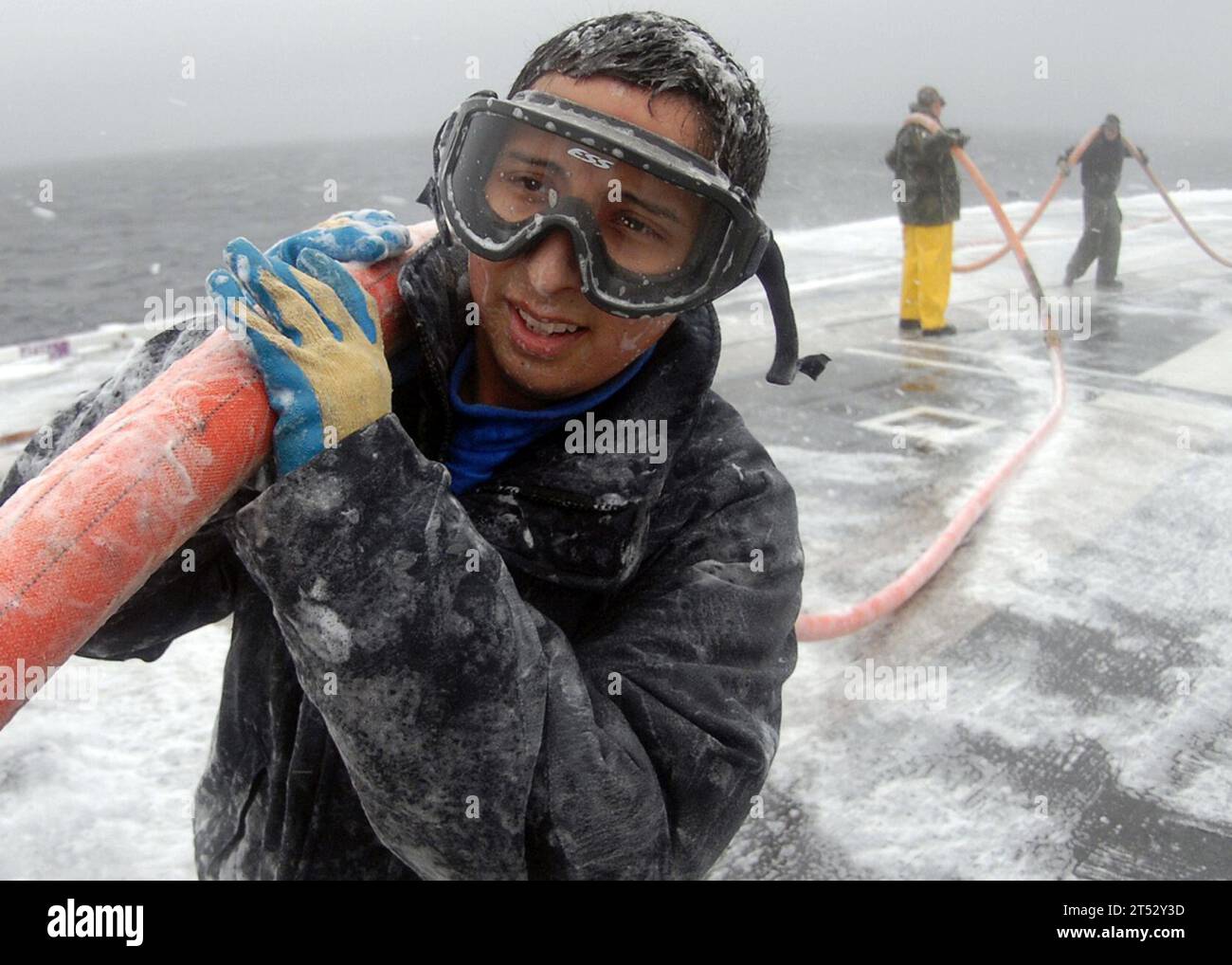 Aqueous Film Forming Foam (AFFF), fire hose team, Pacific Ocean, U.S ...