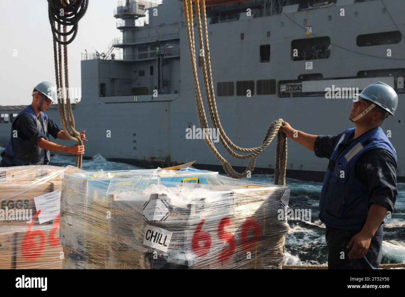 ARABIAN GULF, connected replenishment, DDG 57, Deven B. King, dry cargo ...