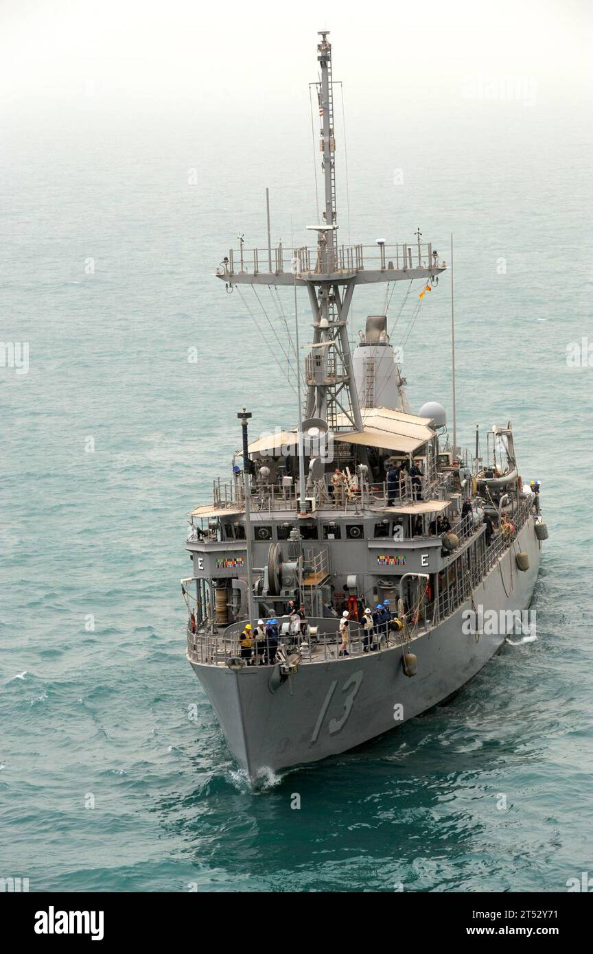 1004230553R-049 ARABIAN GULF (April 23, 2010) The Avenger-class mine ...