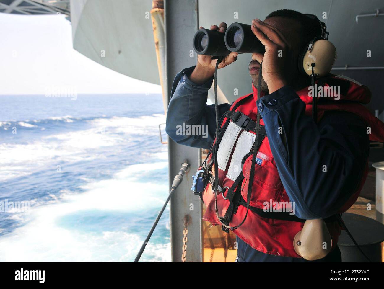 Arabian Sea, Binoculars, port quarter watch, Sailor, U.S. navy photo ...