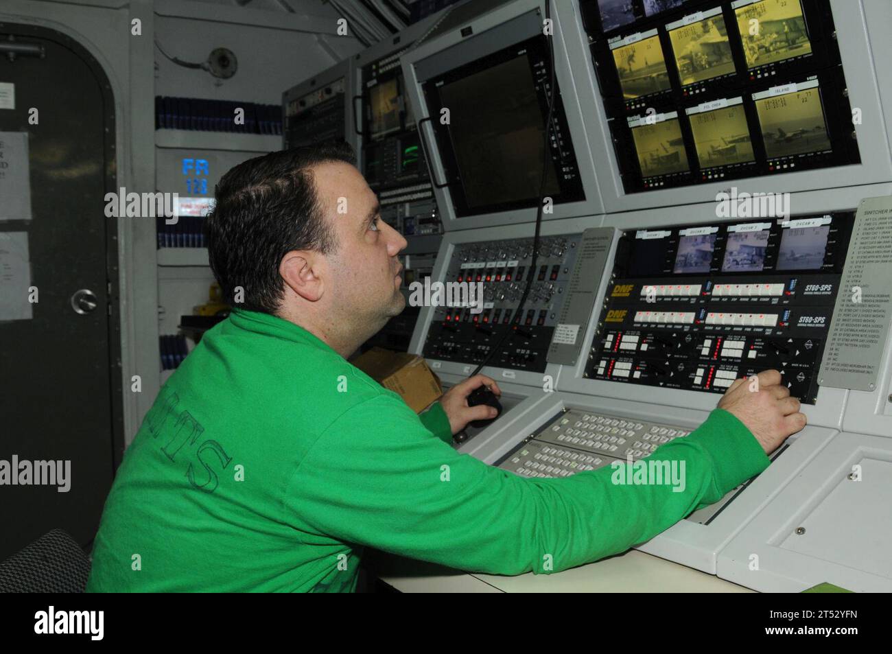 Arabian Sea, Integrated Launch and Recovery Television System console ...