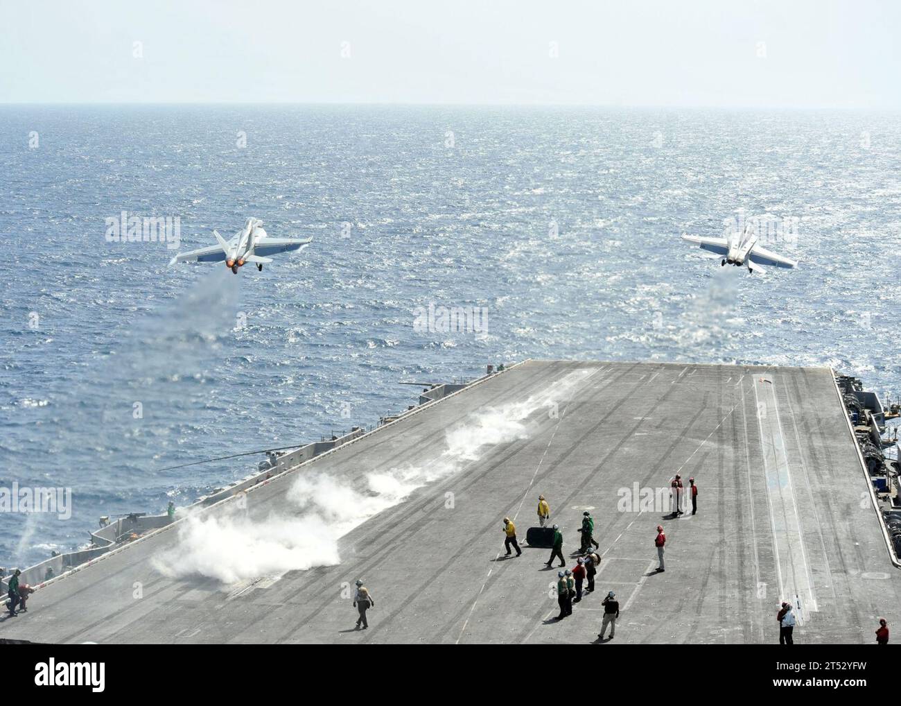 Arabian Sea, f/a-18f hornet, flight deck, U.S. navy photo, USS ...