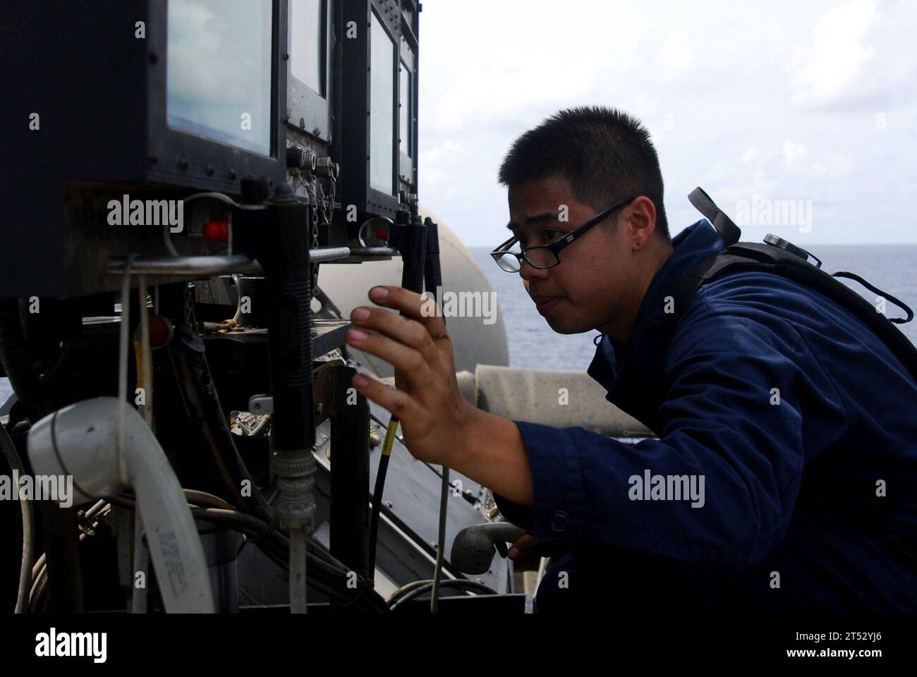 Arabian Sea, landing signal officer station, U.S. navy photo, USS ...