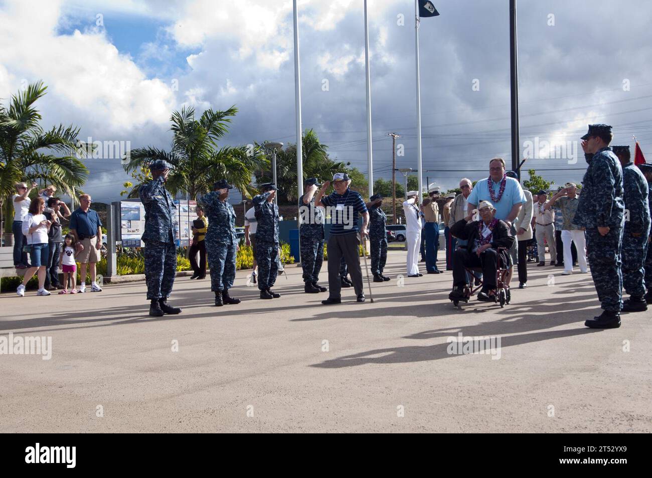 111206XD424-012 PEARL HARBOR (Dec. 6, 2011) Sailors who were aboard the ...