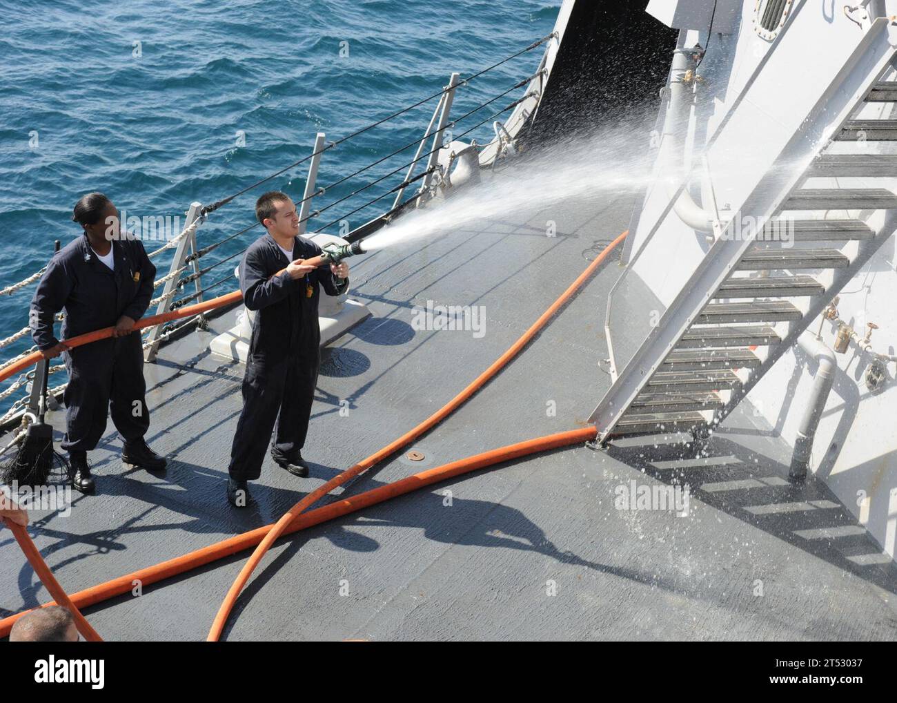 Arleigh Burke-class guided missile destroyer, DDG 99, Fresh water wash ...