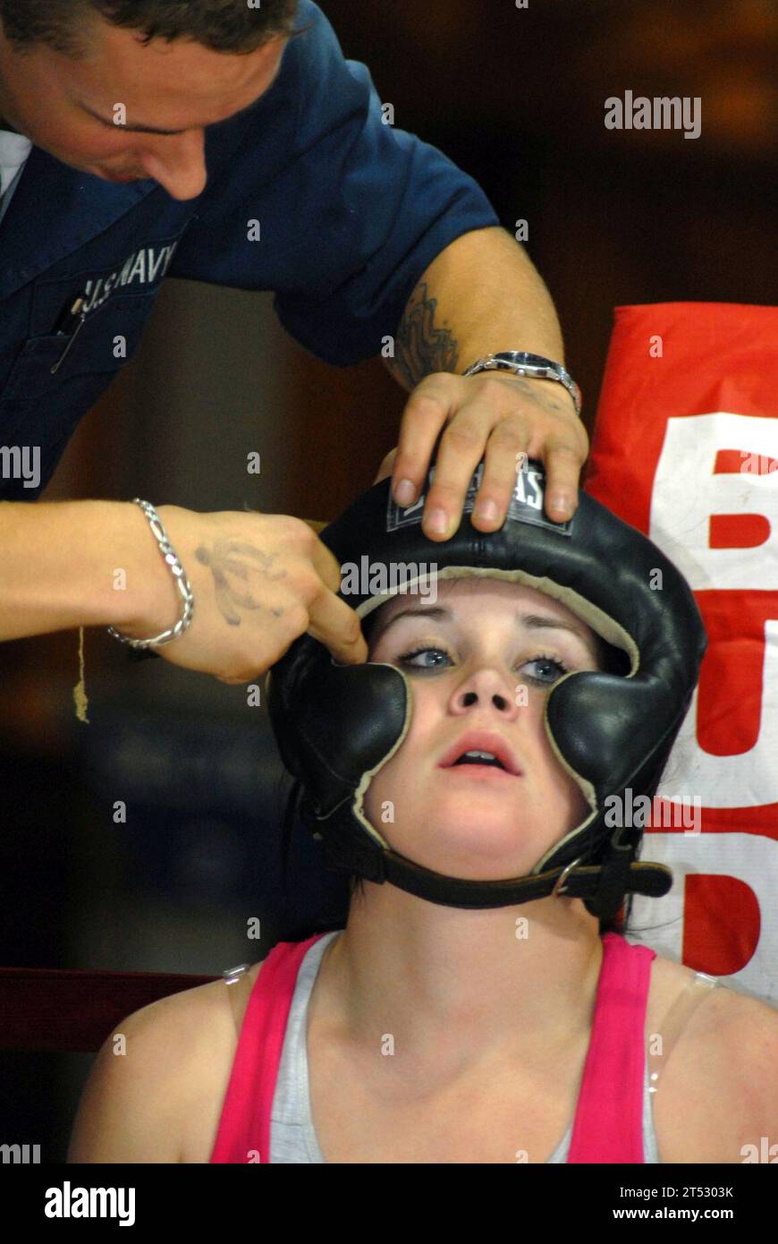 Arleigh Burke-class guided-missile destroyer USS Chafee (DDG 90, boxing ...