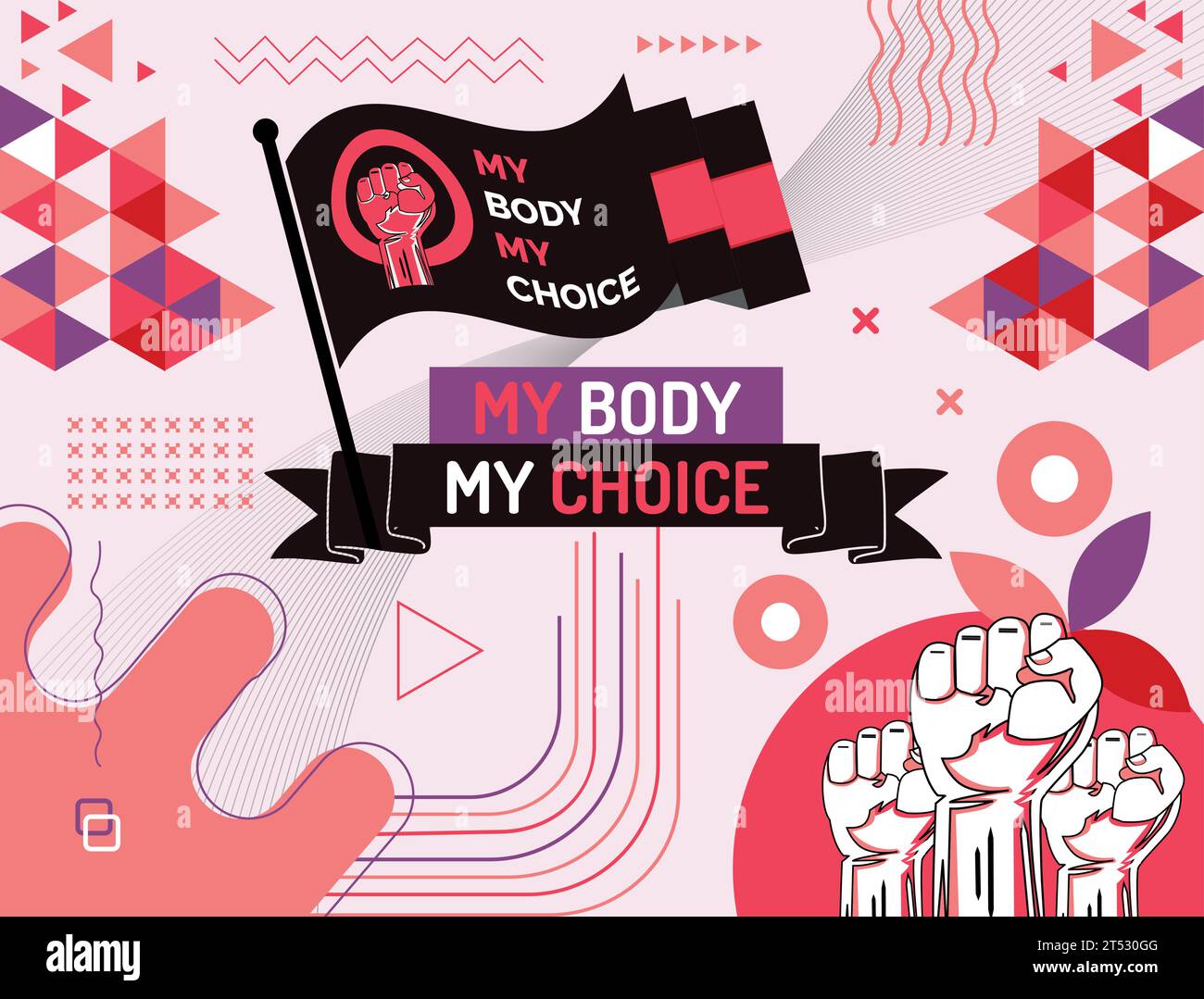 My body my choice slogan. Slogan for protest poster after the ban on ...
