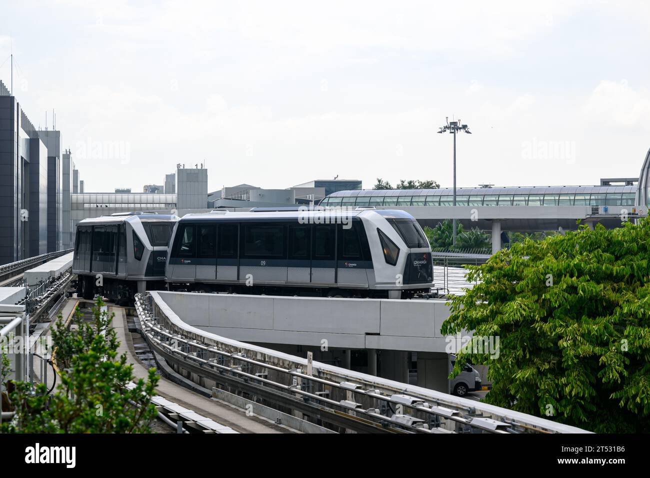 The Skytrain at Singapore Changi Airport Stock Photo - Alamy