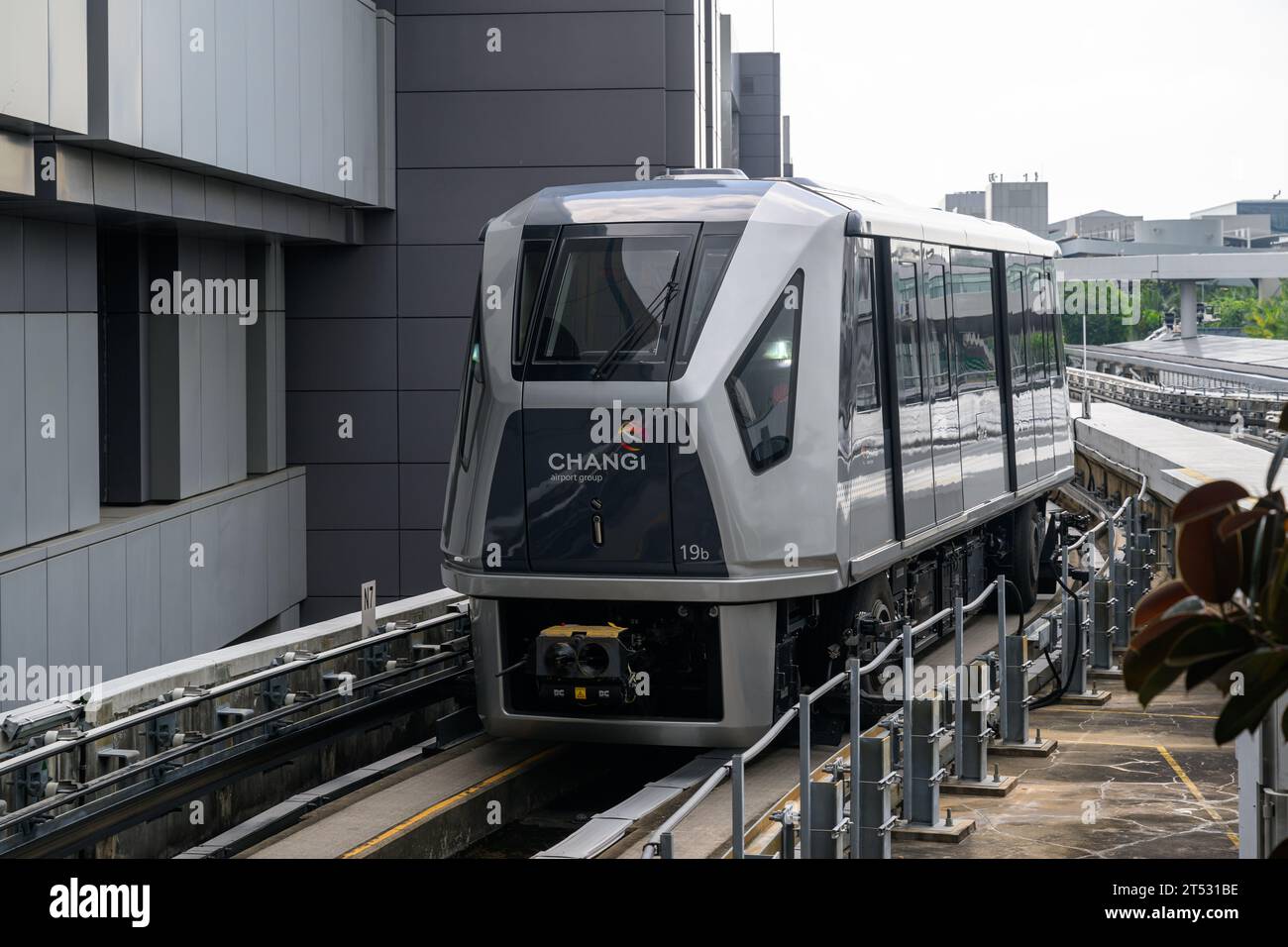 The Skytrain at Singapore Changi Airport Stock Photo - Alamy